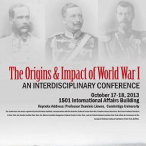 ACFNY SUPPPORTED | CONFERENCE | THE ORIGINS AND IMPACT OF WORLD WAR I ...